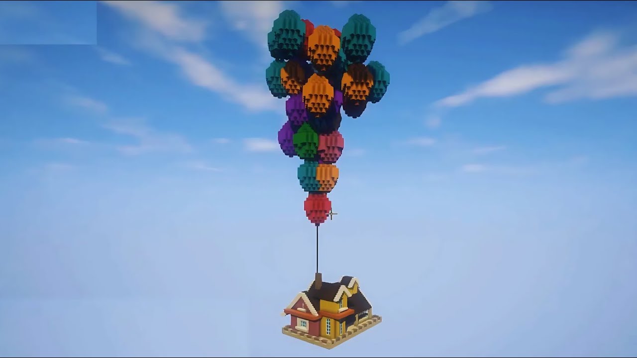 How to Build a Balloon House in Minecraft - YouTube