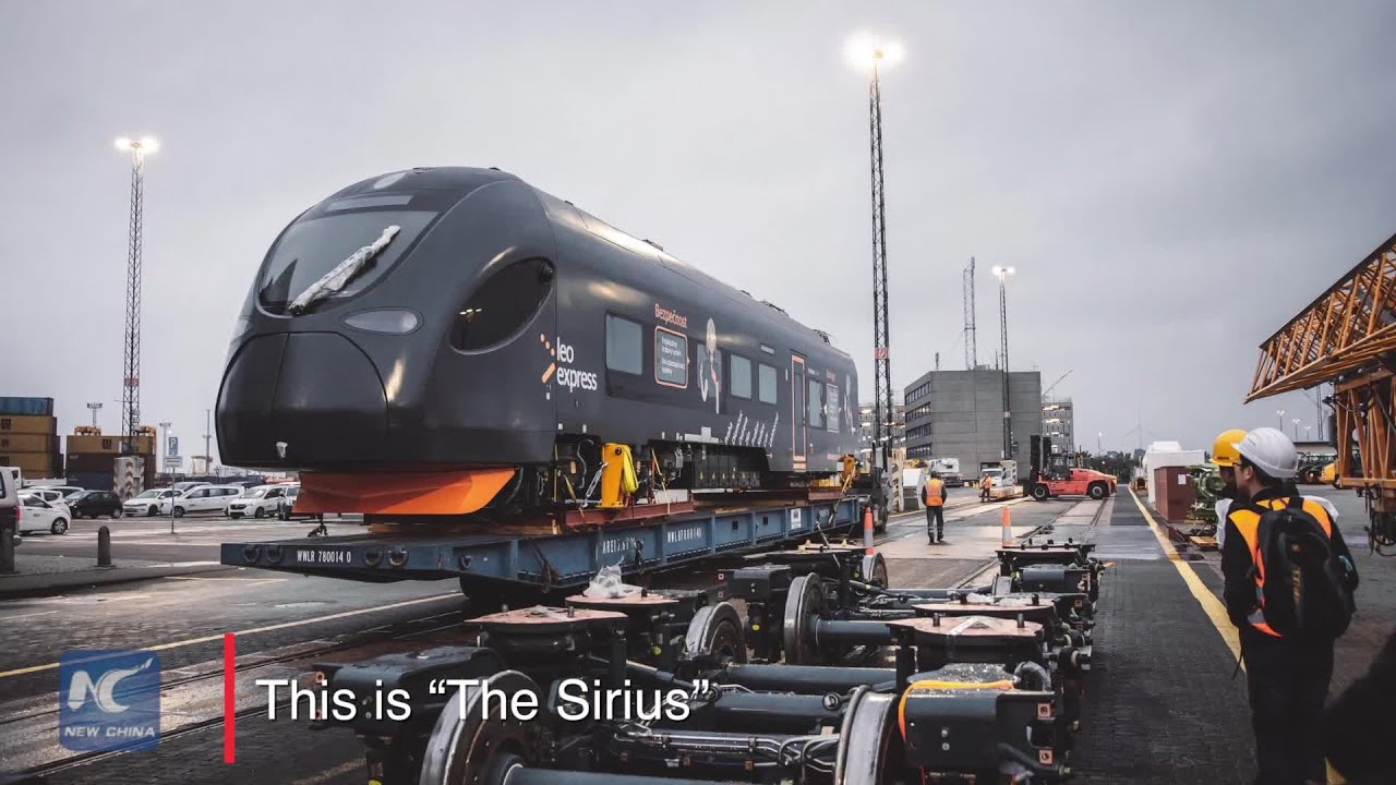 China's first EMU sold to EU member arrives in the Czech Republic - YouTube