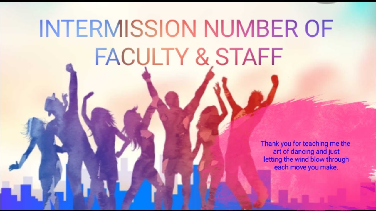 Intermission Number during Induction Ceremony and Acquaintance Party ...