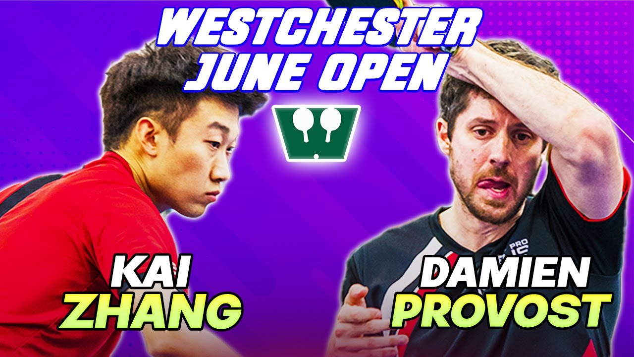 Damien Provost Vs. Kai Zhang Westchester Table Tennis Center June 2023 ...