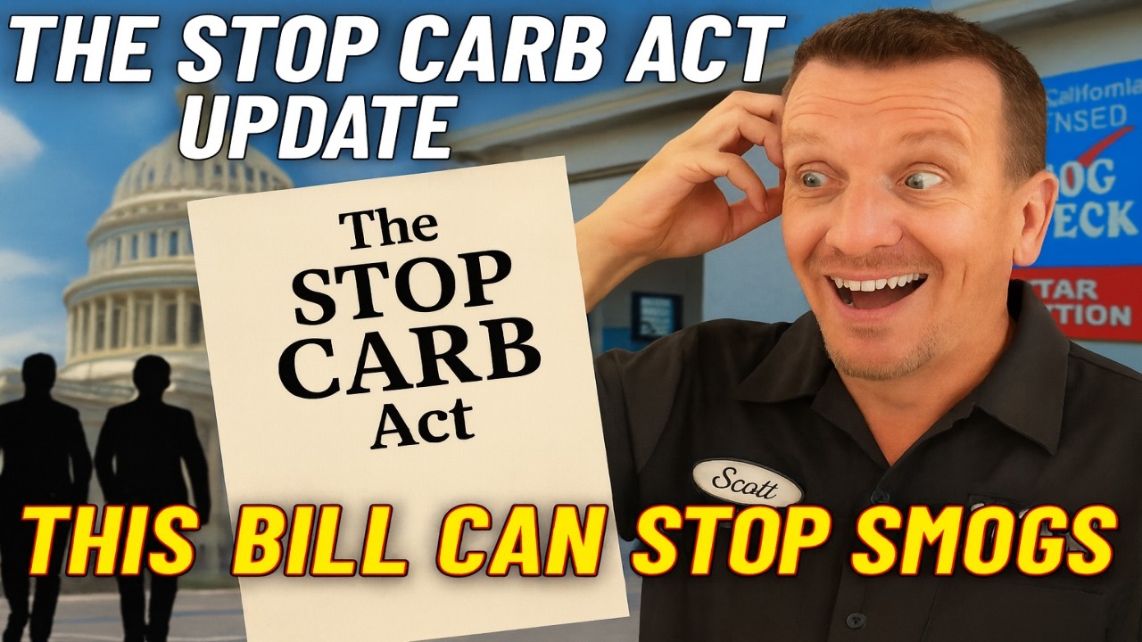 Stop CARB Act: The Bill That Could END California Smog Checks. October ...