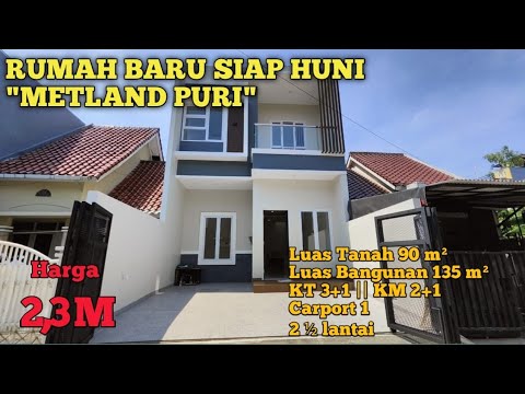 RUMAH BRAND NEW DI METLAND PURI, LOKASI STRATEGIS NYAMAN DAN AMAN ...
