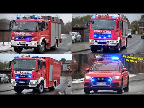 [GASAUSTRITT || SCHWERER FRONTALCRASH & MEHR!] - Einsatzfahrten Freiwillige Feuerwehr Heide