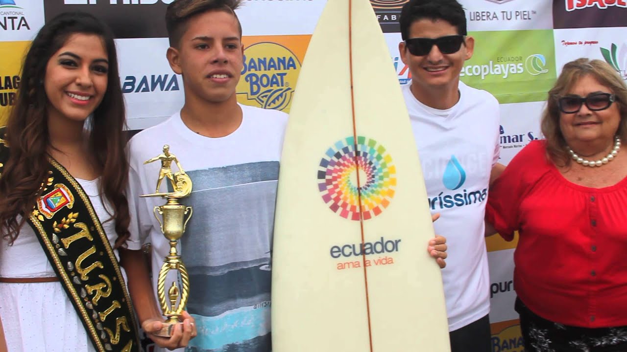 José Elian Intriago Campeón sub 14 Tabla - YouTube