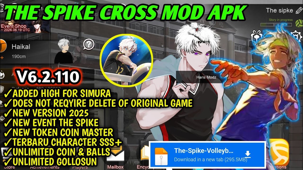 The Spike MOD APK 2025 v6.2.110(Unlocked All Characters, Max Level ...