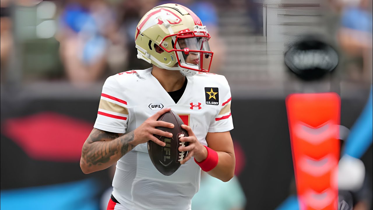 Matt Corral UFL Debut with the Birmingham Stallions vs the Arlington ...