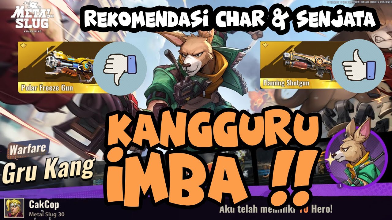 REKOMENDASI CHAR GRU KANG & SENJATANYA !!! | Metal Slug Awakening ...