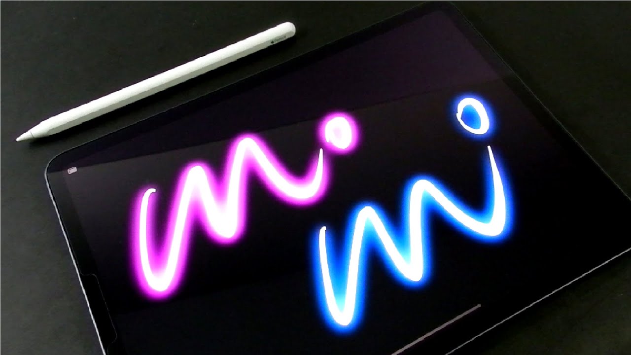 Neon Glow Effect In Procreate | Satisfying Digital Art | Art with A ...