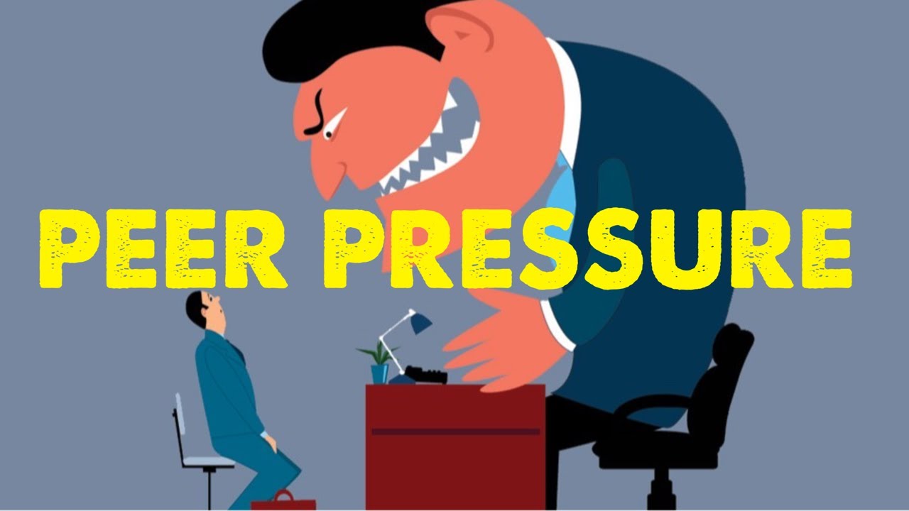 Is peer pressure a art? Can people be Pressured into doing something ...