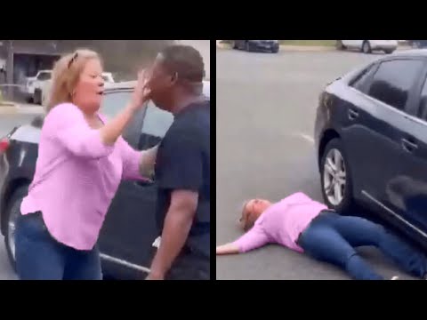 Karen Picked A FIGHT and Got KNOCKED OUT COLD!