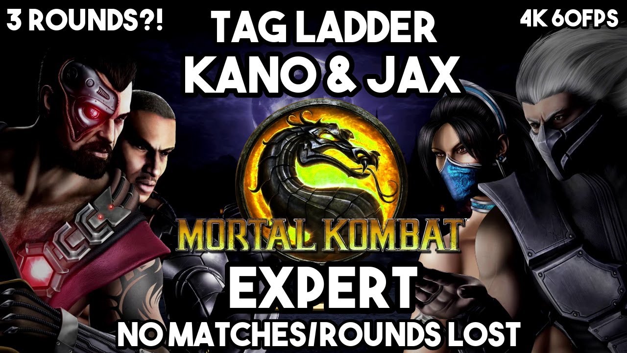 MORTAL KOMBAT 9 | KANO & JAX | TAG LADDER | EXPERT | 3 Rounds | No ...