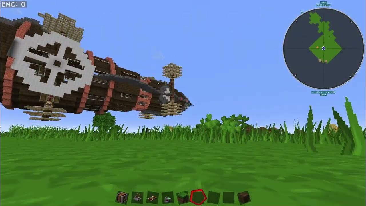Minecraft Create Valkrian Skies Nautilus Airship Flight Test - YouTube