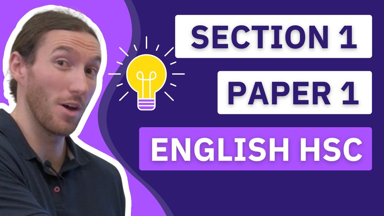 How to Approach Section 1 of the English HSC - YouTube