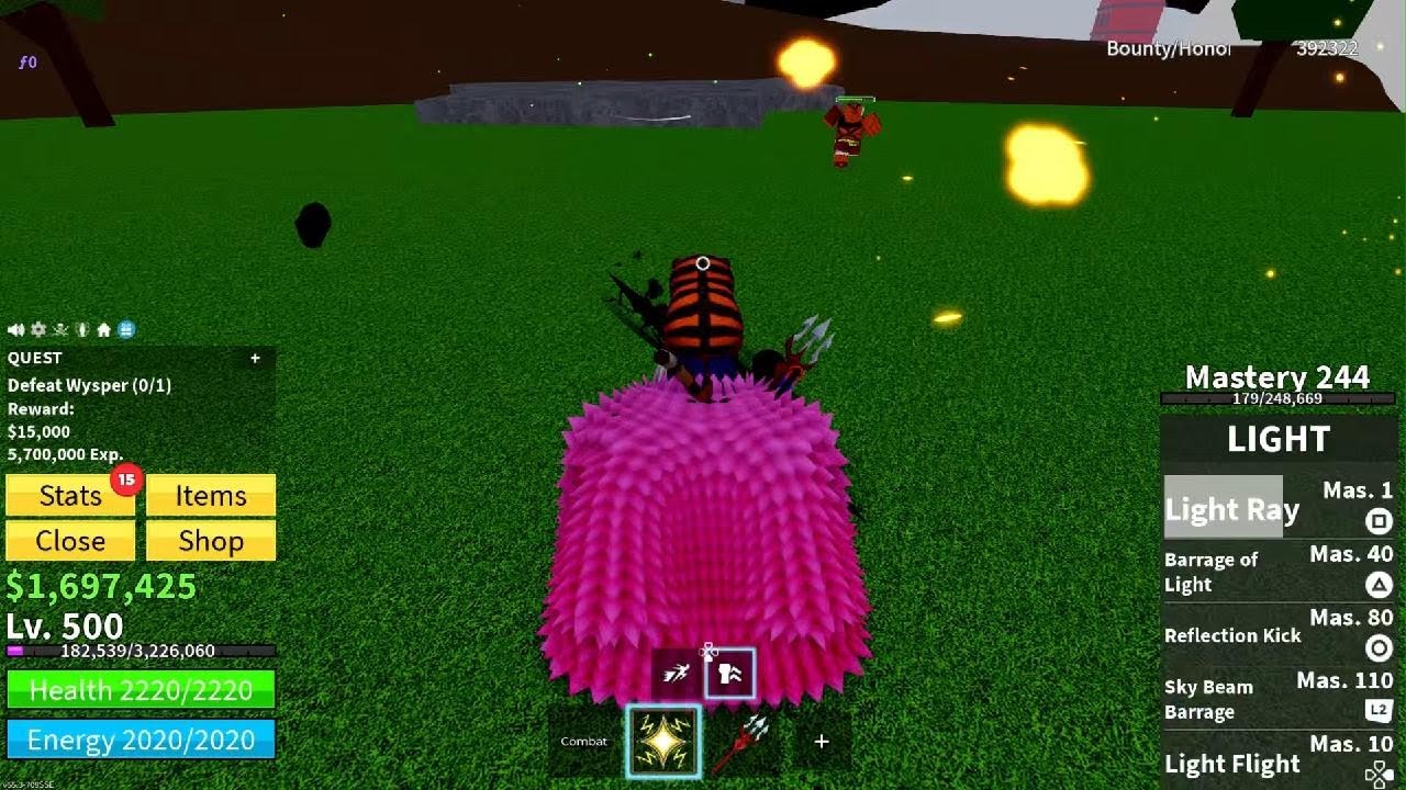 How to defeat wysper in bloxfruits - YouTube