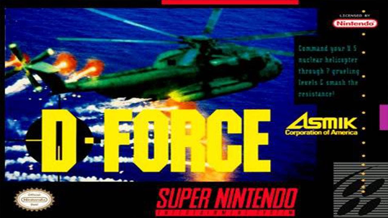 D-Force - Super Nintendo Walkthrough: Helicopter Shmup Action! (4K ...