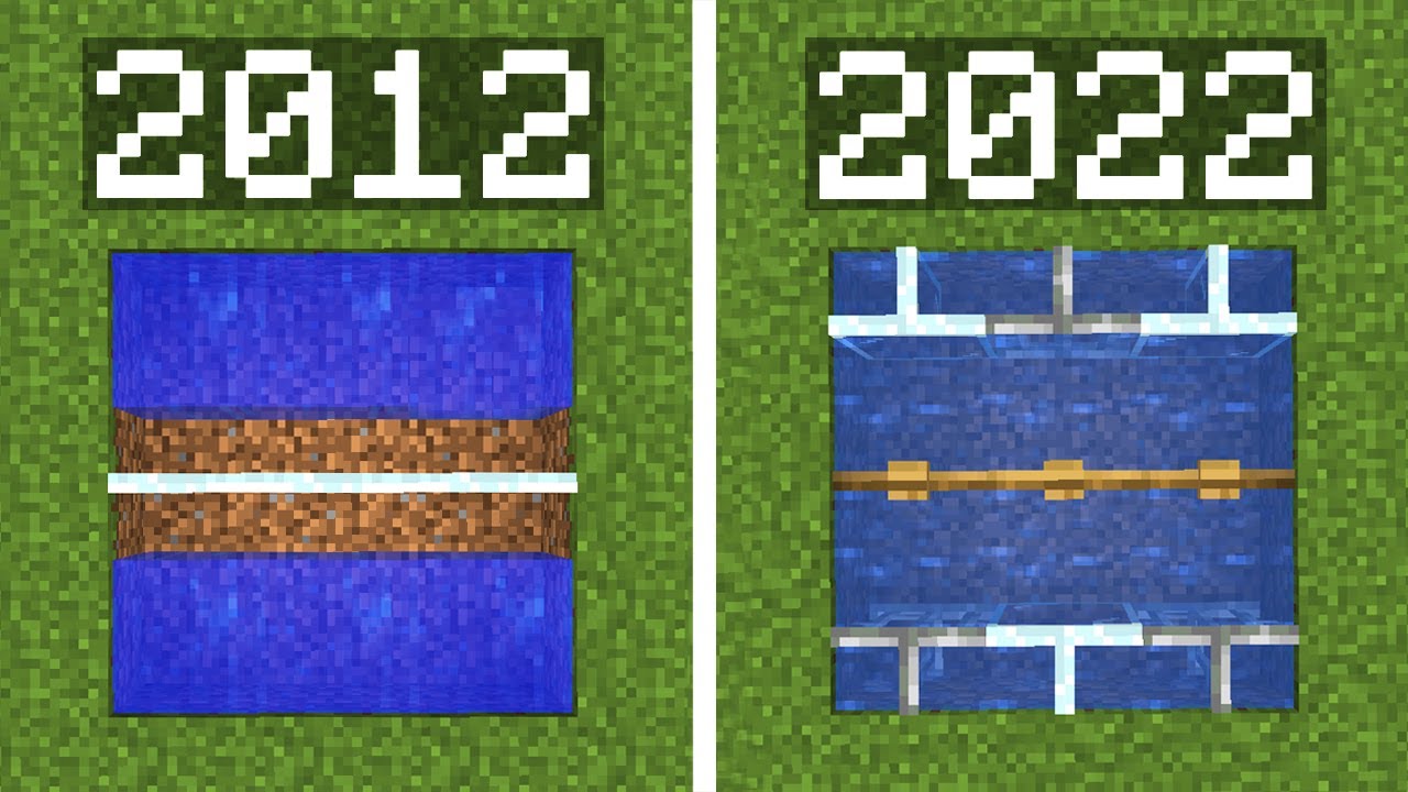 minecraft in 2012 vs now - YouTube