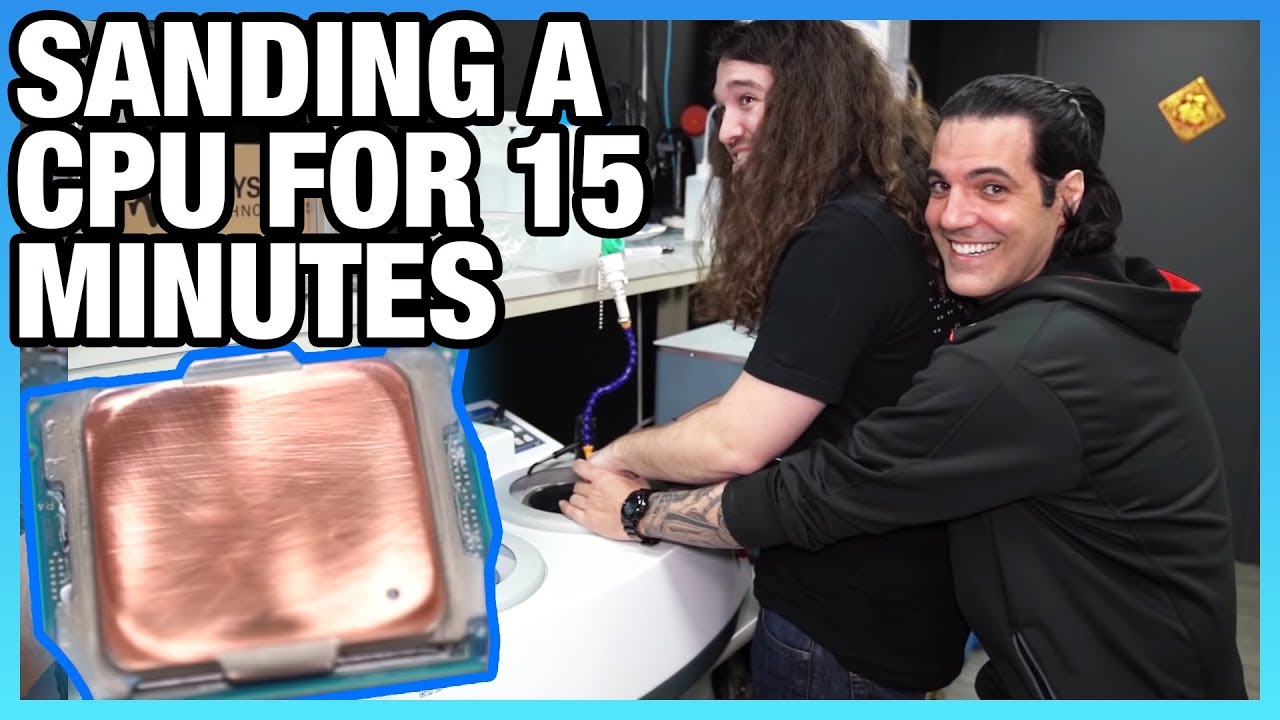 Perfect CPU Lapping w/ KINGPIN & Fixing Intel's Thermal Delta - YouTube