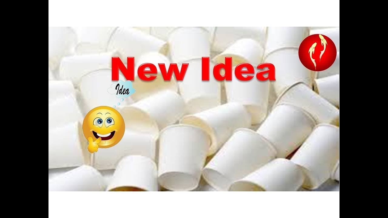 how to reuse disposal tea glass | Best Out of Waste Craft Idea | DIY ...