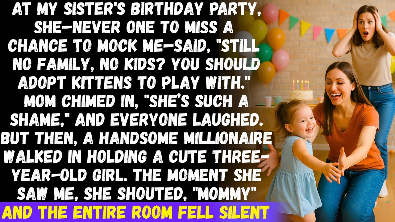 My sister shamed me at the party… then a millionaire walked in and suddenly everything changed ...