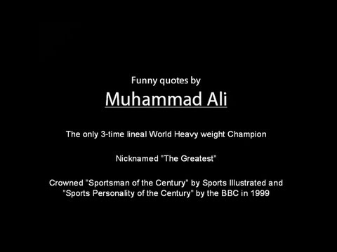 Muhammad Ali - Funny Quotes - YouTube