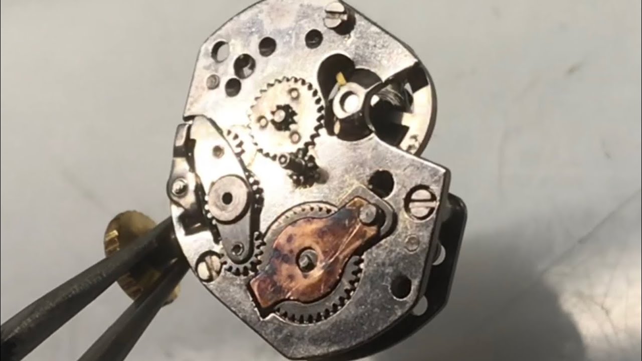 fixing a “non-running” TIMEX watch movement (proven technique) - YouTube