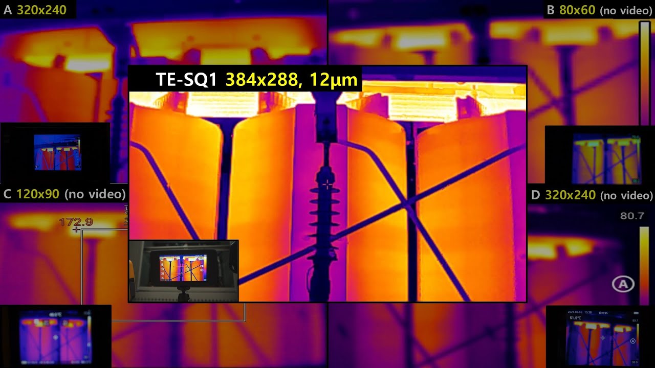 Thermal Camera Comparison(with TE-SQ1), TE Analyst Software - YouTube