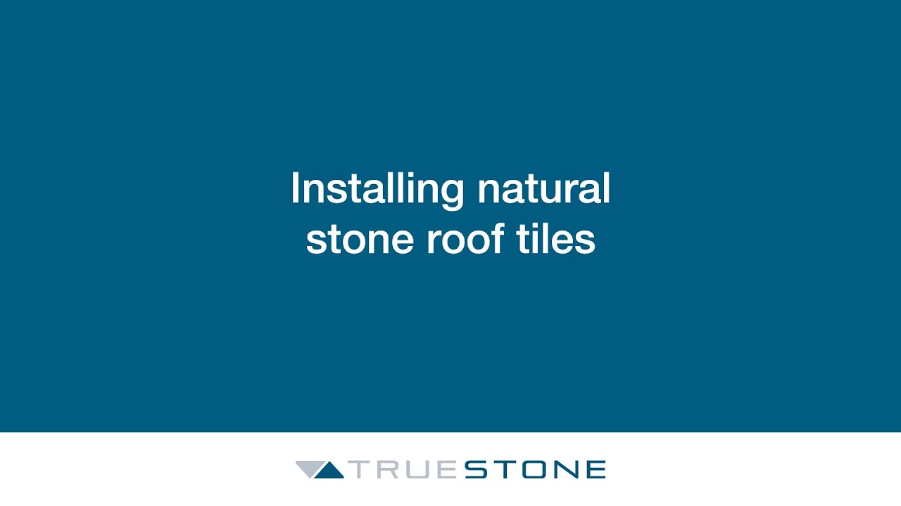 Installing Natural Stone Roofing with Truestone - YouTube