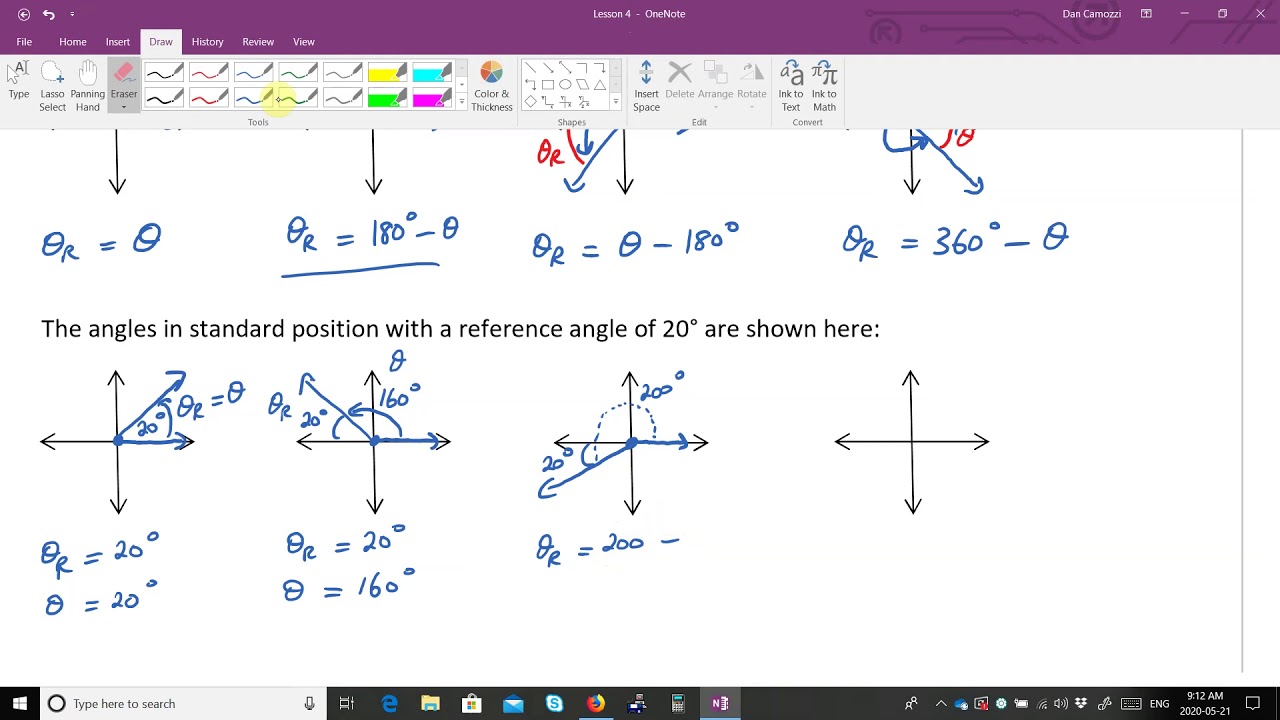 Pre Calc 11 Trig Lesson 4 - YouTube