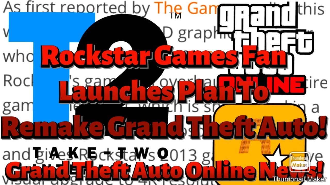 Rockstar Games Fan Launches Project To *REMAKE* GTA 5 In *4K RESOLUTION ...