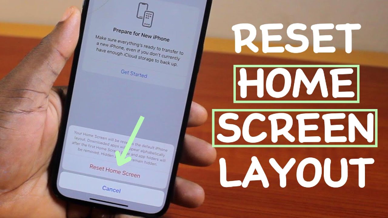 How to Reset Home Screen Layout on iPhone - YouTube