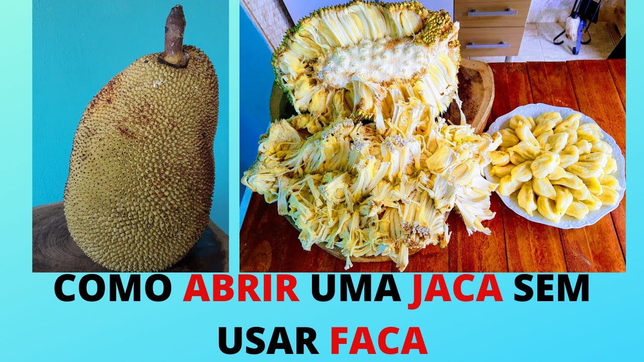 COMO ABRIR UMA JACA SEM FACA - YouTube