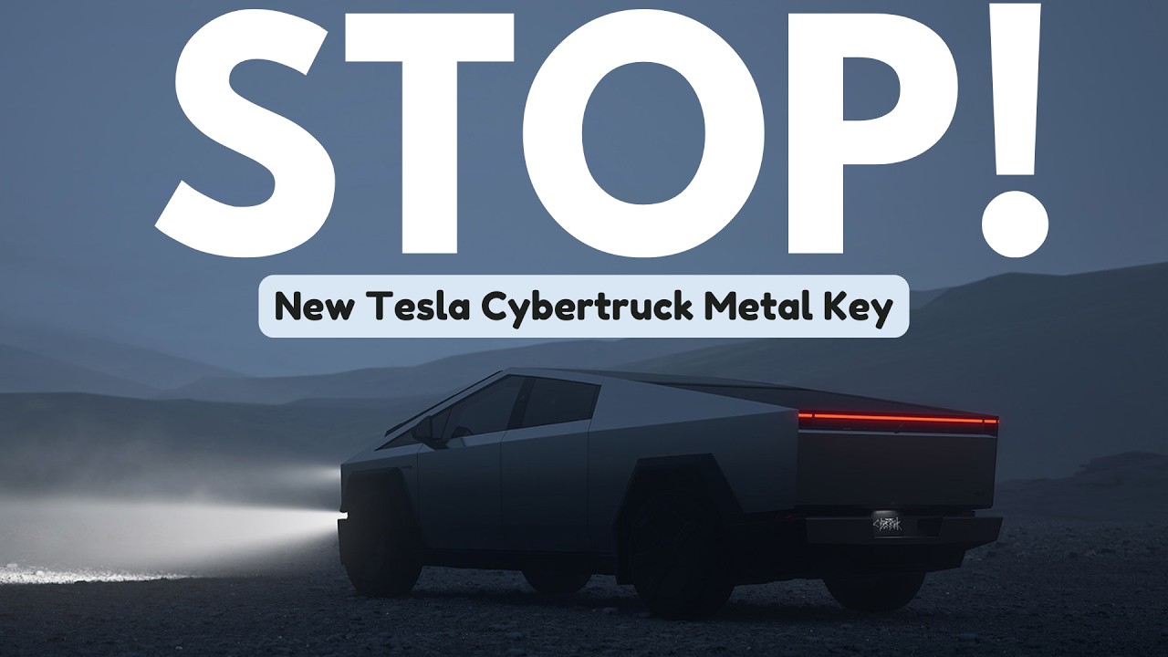 New Tesla Cybertruck Metal Key - YouTube