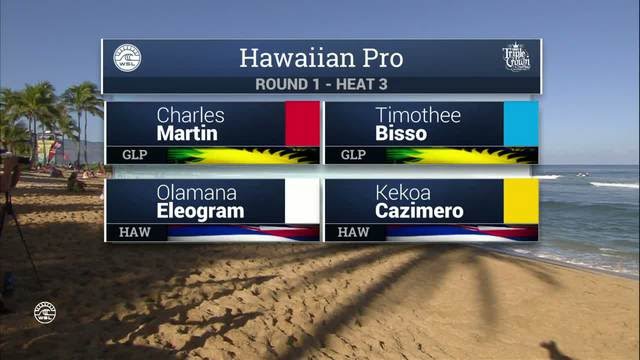 2016 Hawaiian Pro; Round One Heat 3 - YouTube