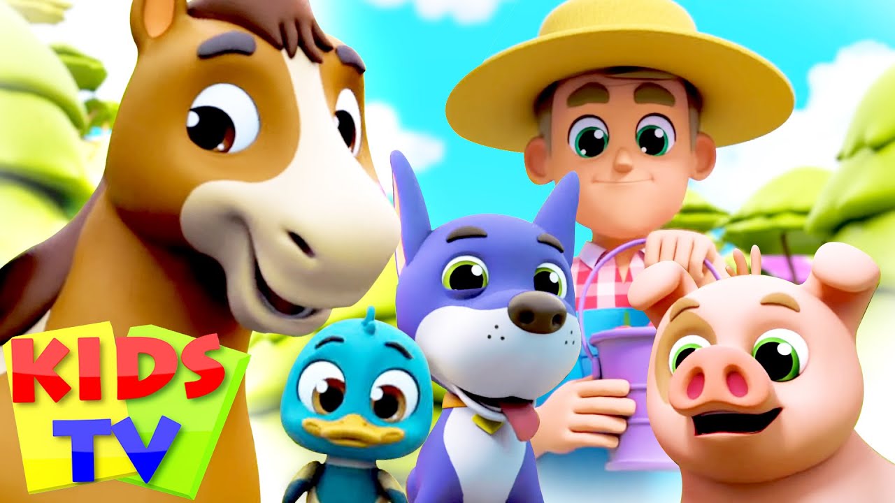 Old Macdonald Had A Farm | Baby Toot Toot Cartoon | Nursery Rhymes ...