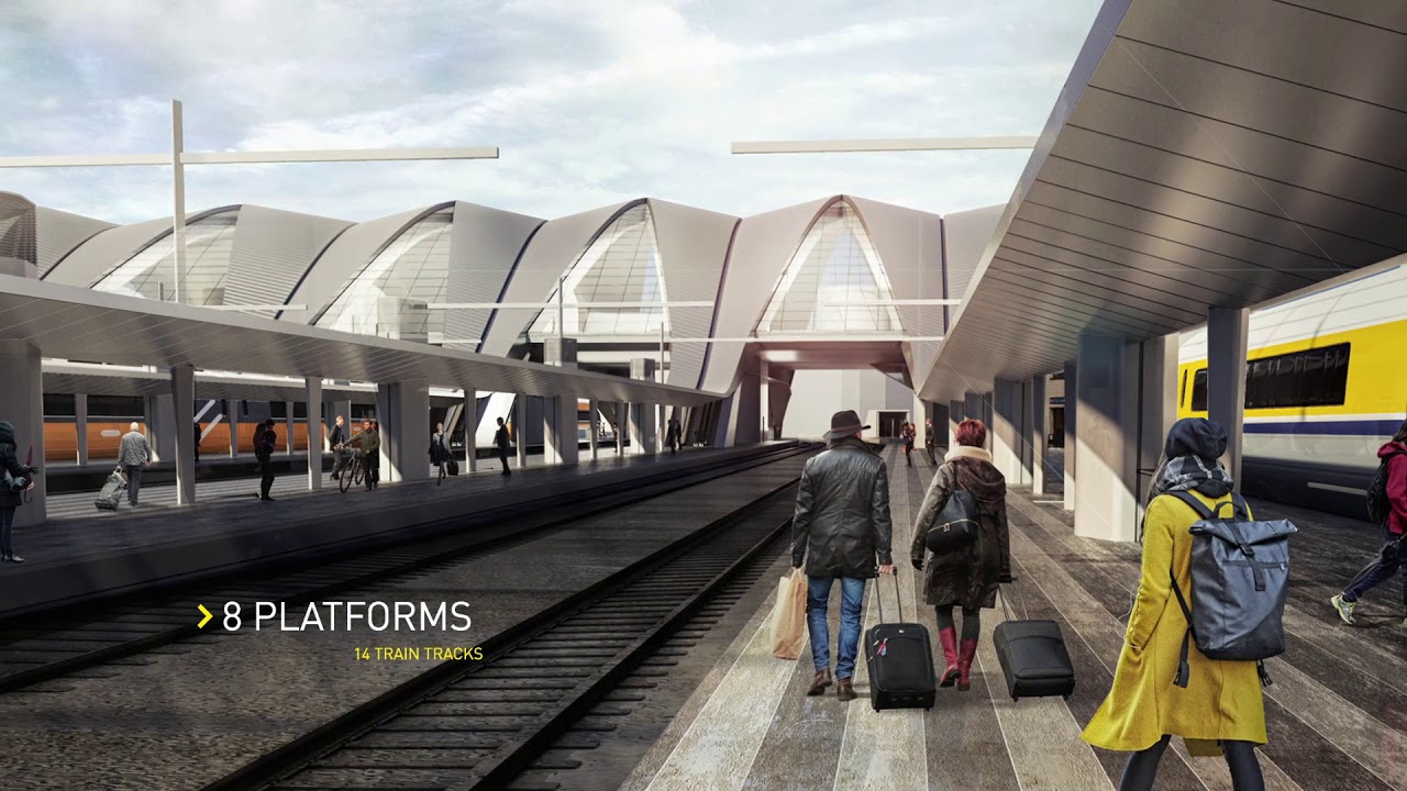 Rail Baltica Riga Central station - YouTube