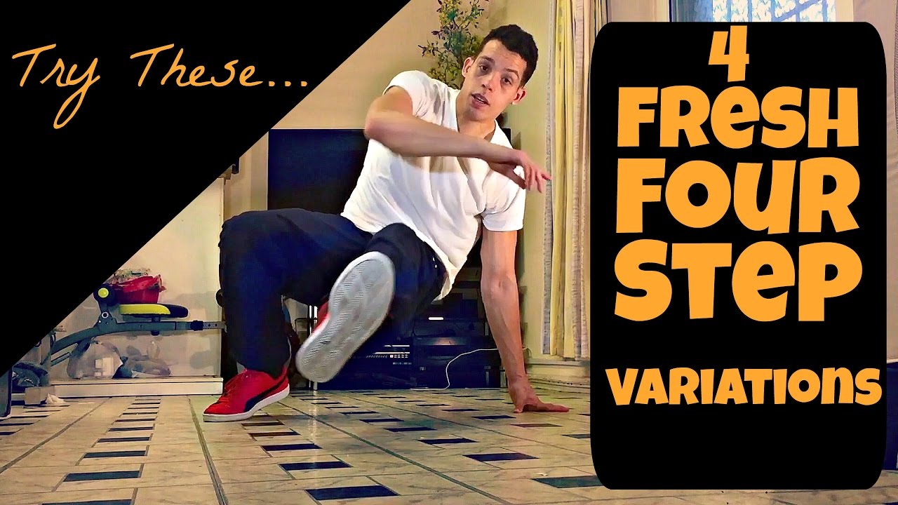 4 Four Step Variations! |4 Step Bboy Footwork Tutorial | How to Breakdance | Footwork Basics ...