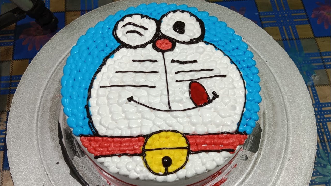 Doraemon cake design Doraemon face cake design cartoon fish cake 🎂 ...