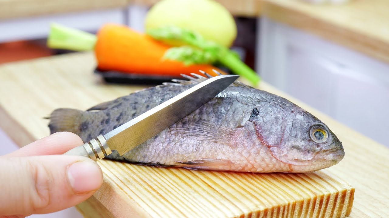 Miniature Sea Bass with Black Vinegar | Tasty Recipe by Tiny Cooking ...