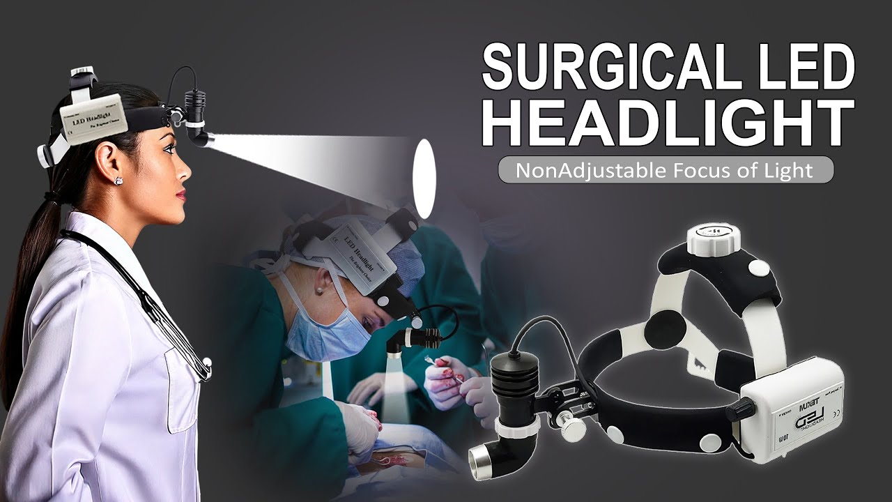 TEXUM Surgical LED Headlight for Doctors | Non-Adjustable Focus | 10W ...
