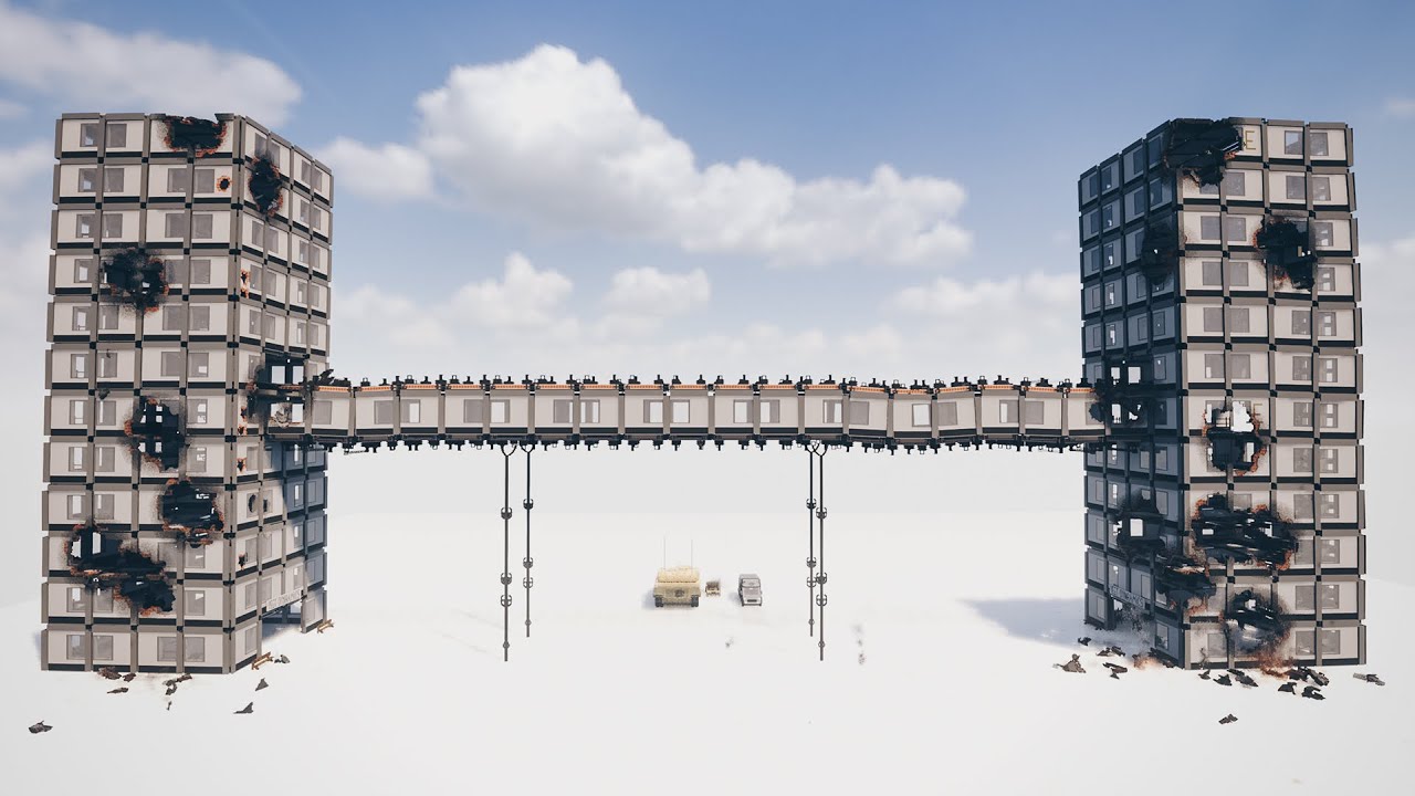 Two Dynamic Buildings Connected by a Tunnel | Teardown - YouTube