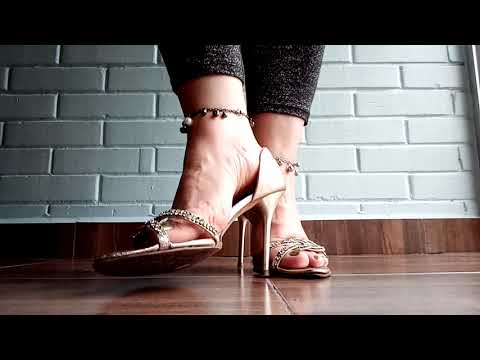 dangling silver rhinestones knotted high heels sandals D´Orsay