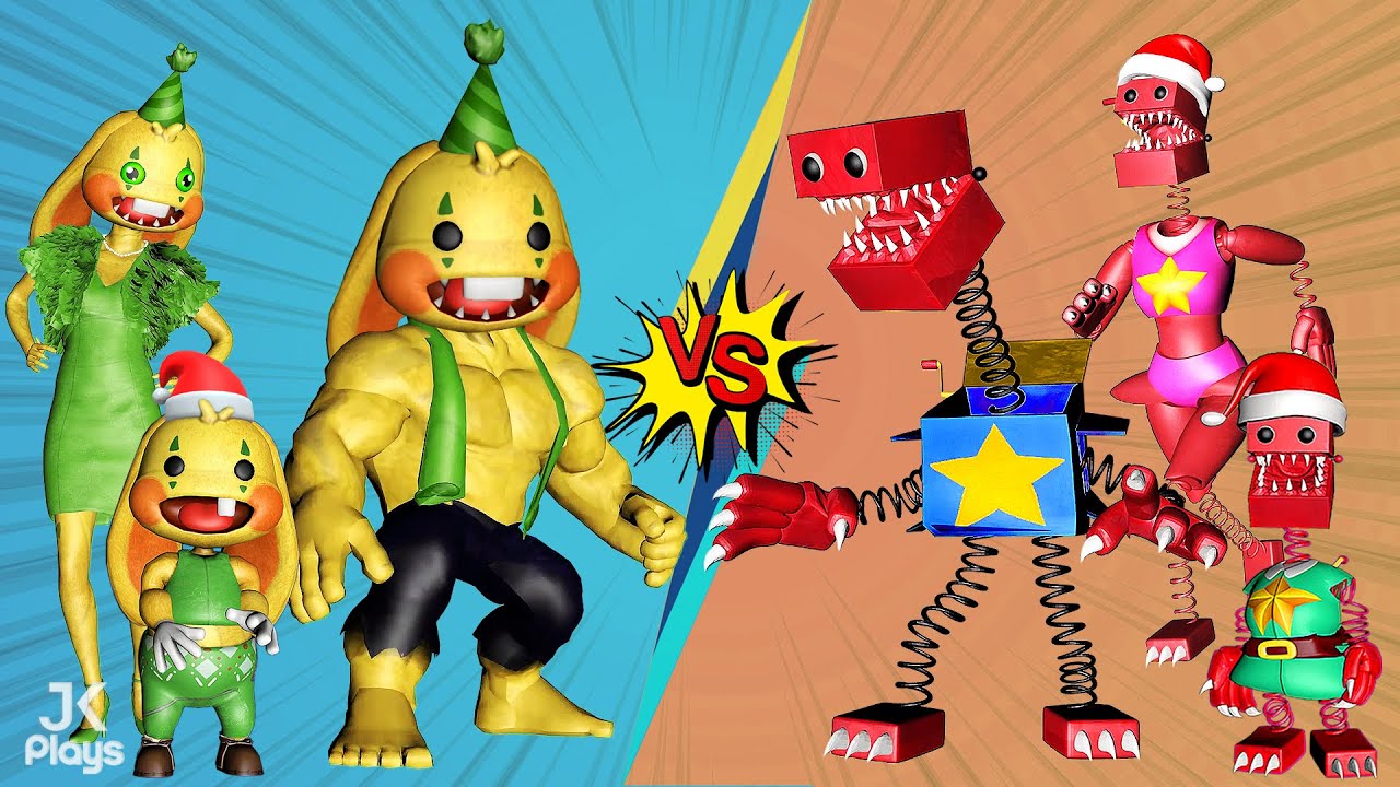 Family BUNZO BUNNY VS Family BOXY BOO PROJECT PLAYTIME (Poppy Playtime ...