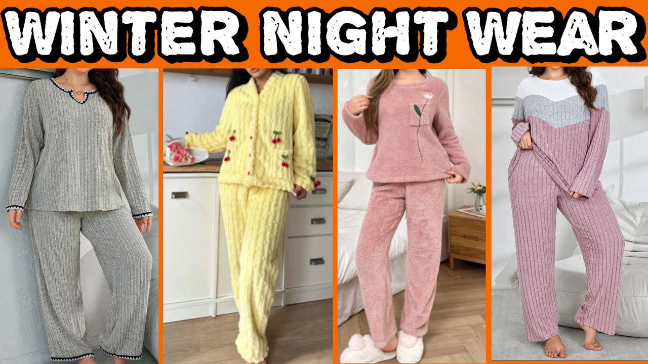 WINTER NIGHT WEAR/ Beautiful Winter Night Dress Collection Design # ...