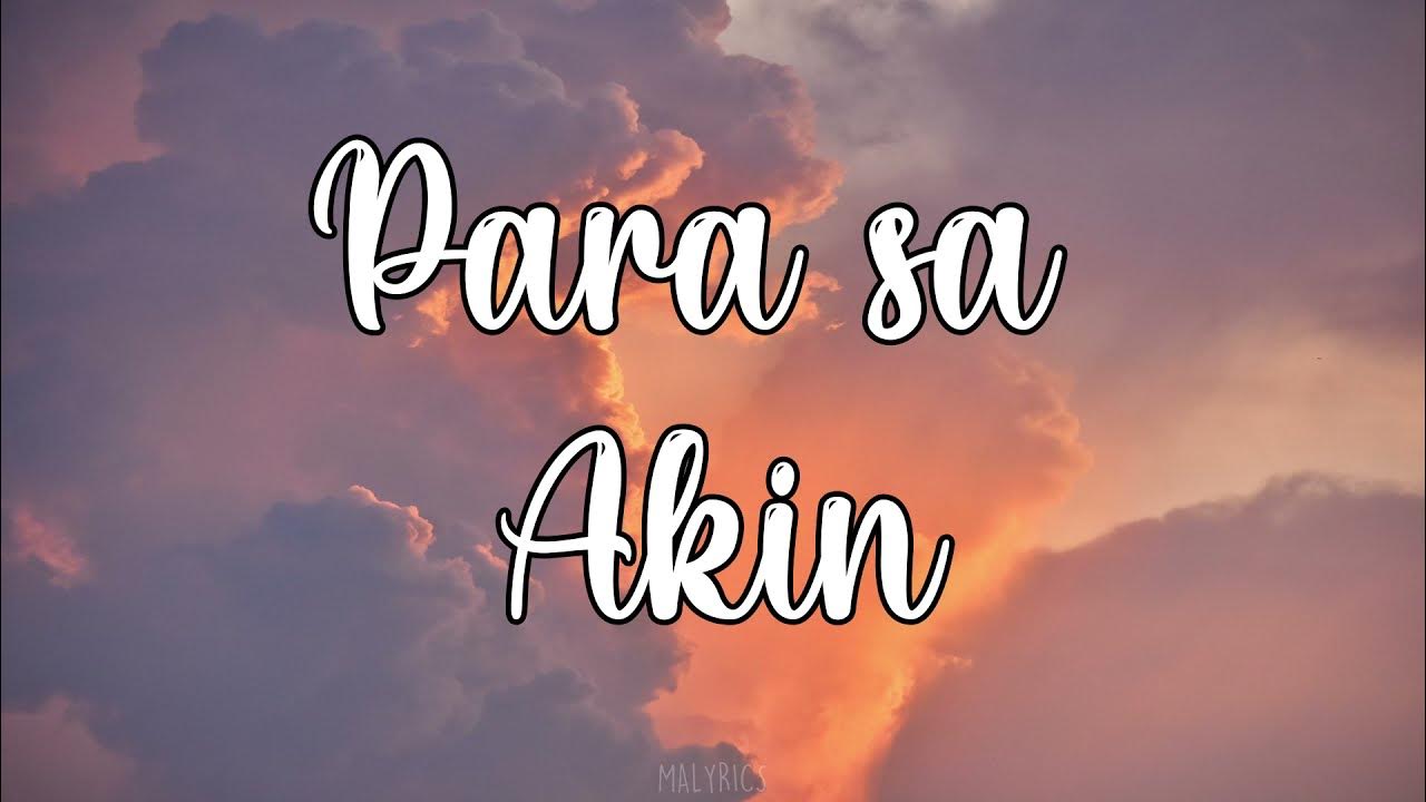 Para sa Akin cover by Angelo (lyrics) | MALyrics - YouTube