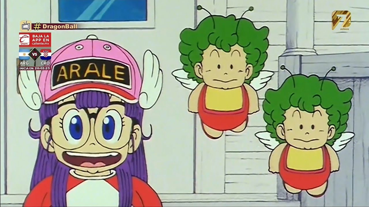 Goku conoce a Arale - Dragon Ball (Azteca 7) - YouTube