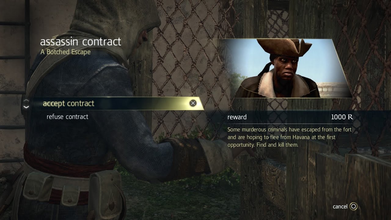 AC 4 Blackflag | Assassination Contracts, No Detects | A Botched Escape ...