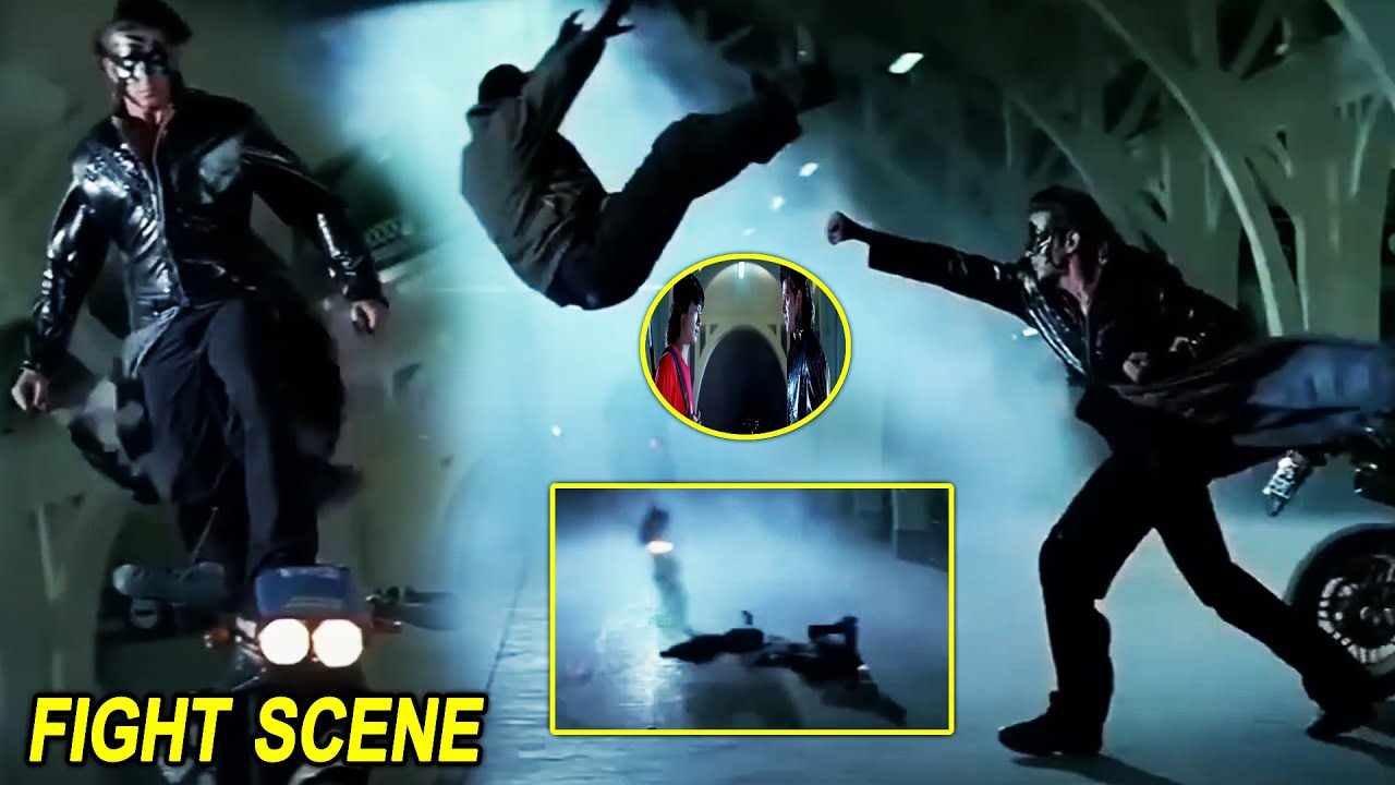 Hruthik Roshan Super Hit Fighting Scene || Krrish Telugu Movie Scenes ...