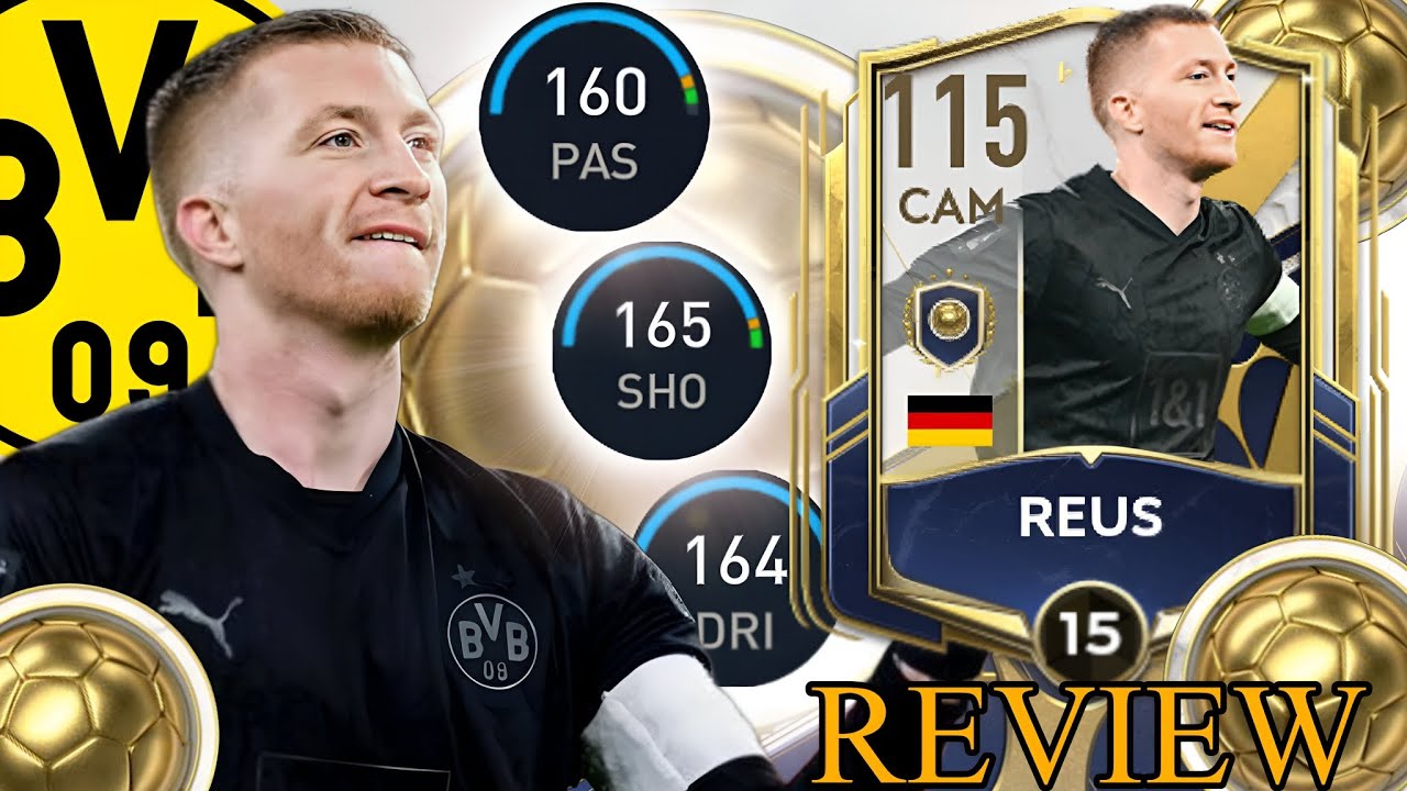 FIFA MOBILE| 115 RATED MARCO REUS HALL OF LEGENDS CARD GAMEPLAY REVIEW ...