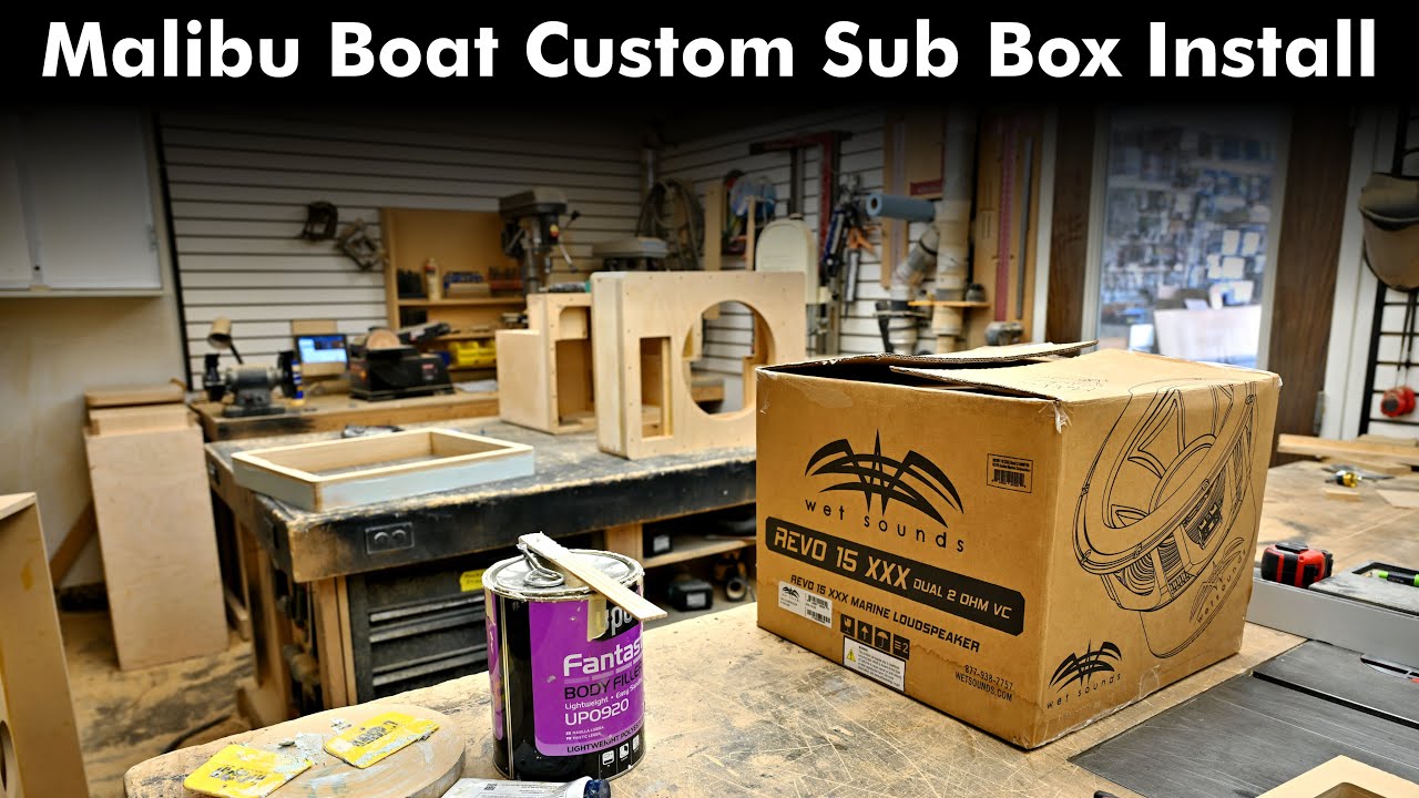Malibu Boat Sub Box Build and Install - YouTube