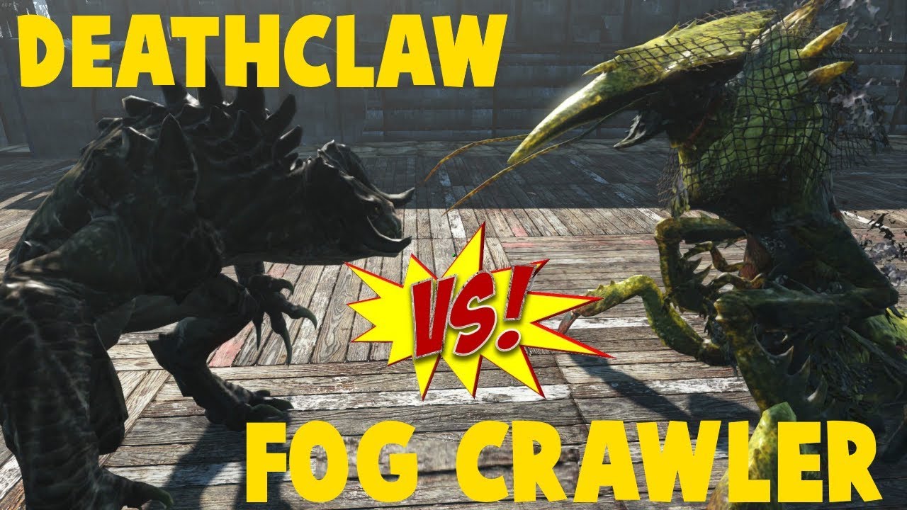 Fallout 4 NPC Wars! Legendary Mythic Deathclaw vs. Legendary Enraged ...